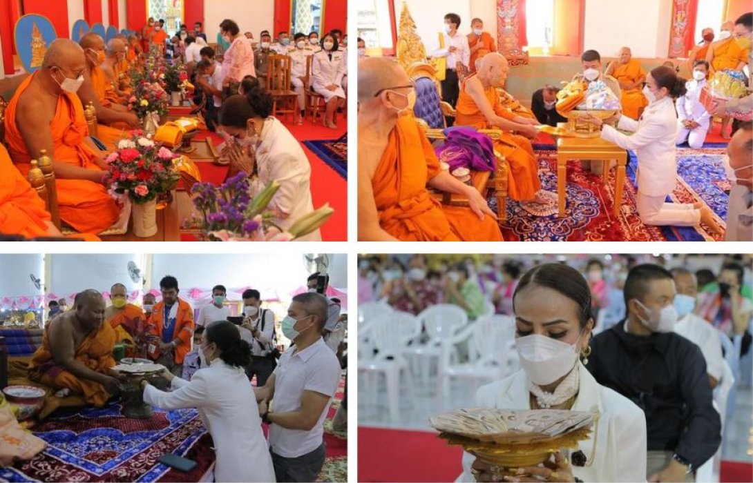 ผอ ฟ้า เป็นประธานฝ่ายฆราวาส ในพิธีแต่งตั้ง พระครูวิธานวรานุกูล เป็นเจ้า