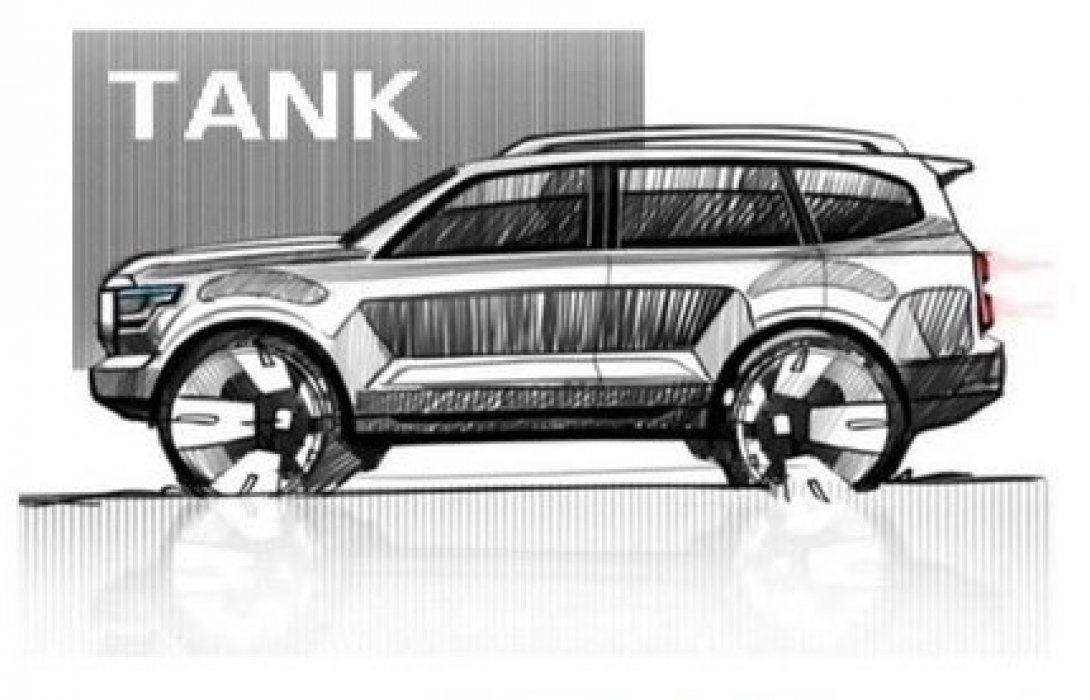 เผยภาพร่างTANK SUVรุ่นใหม่มาพร้อมสุดยอดขุมพลัง3.0T+9AT